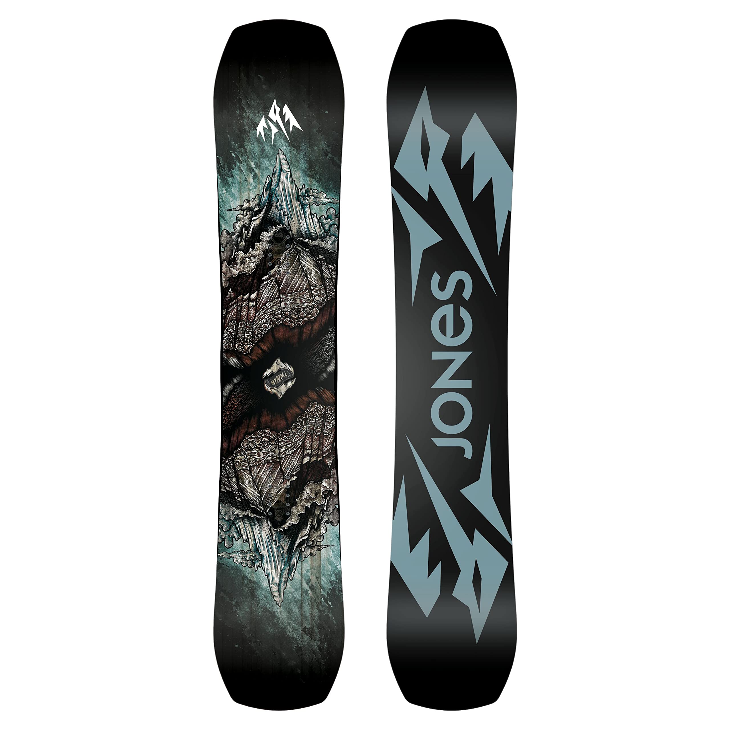 JONES Snowboards Mountain Twin Snowboard, Directional Twin, 159cm, Wide
