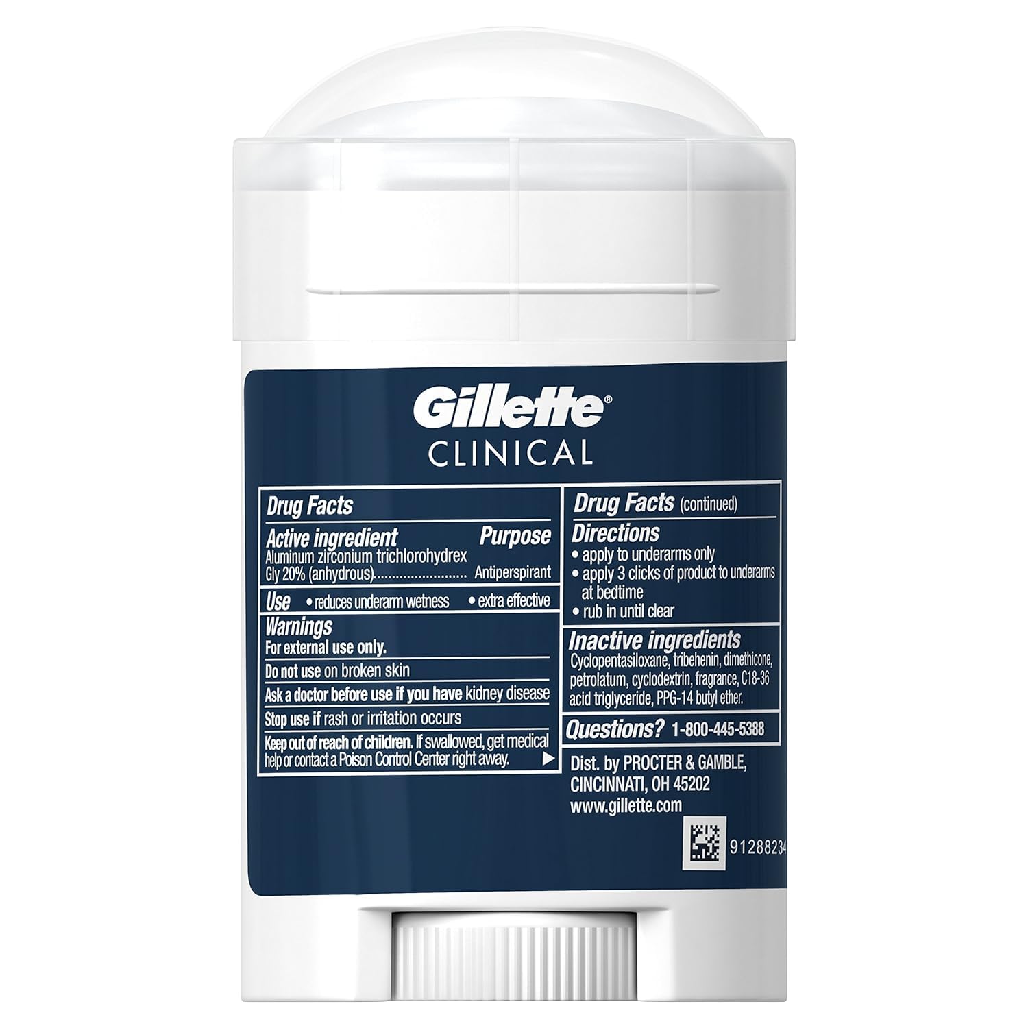 Gillette Clinical Strength Sport Triumph Odor Protection Soft Solid Antiperspirant/Deodorant 1.7 Ounce (Pack of 2)