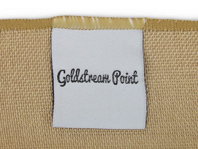Goldstream Point 4 Pack 15 Inch Round Natural Brown Polyester Burlap Placemat Faux Jute Table Place Mat