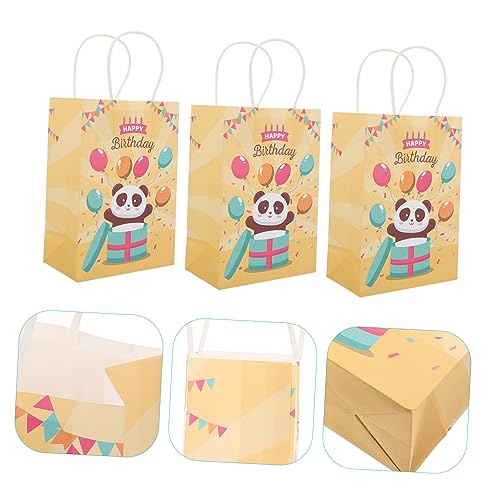 HEALLILY 10pcs Hand Gift Bag Candy Bags Retail Paper Bags Tote Bag Accessories Bride Multi-function Present Bag Bridal Gift Accessory Multi-function Paper Bag Multi-function Gift Bag Cute