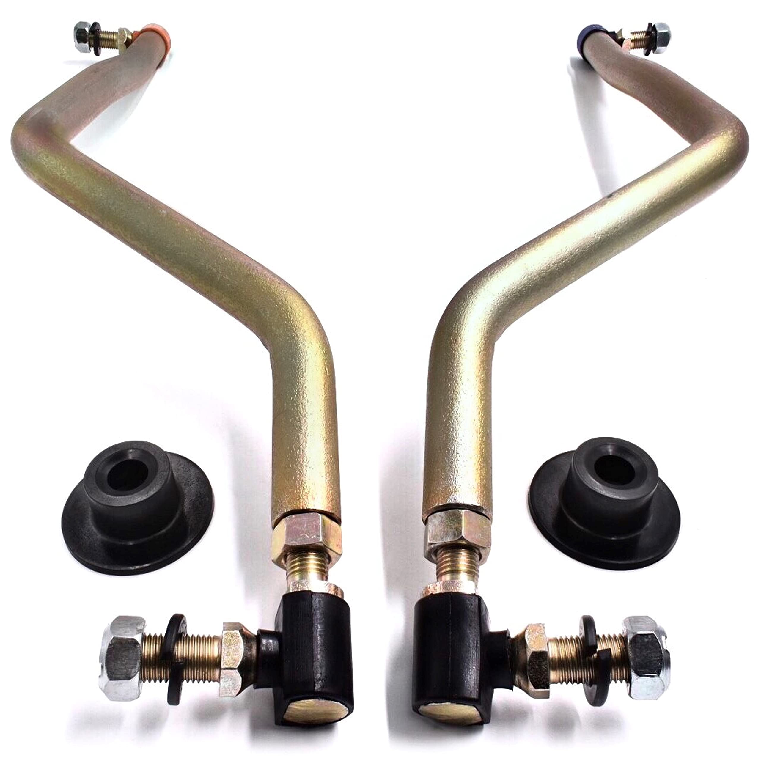 HD Switch - Adjustable LH/RH Steering Drag Link Set fits 436884 & 436885 Husqvarna Craftsman AYP Poulan Pro Jonsered RedMax, fits 532436884 & 532436885, 583513301 & 583513401 +Plus 2 Sector Gear Caps