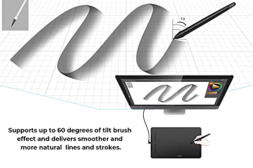 XPPen Deco 01 V2 Drawing Tablet 10x6.25 Inch Graphics Tablet Digital Drawing Tablet for Chromebook with Battery-Free Stylus and 8 Shortcut Keys (8192 Levels Pressure)