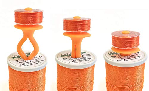 YEQIN 25pcs Black Prewound Bobbin Thread and Bobbin Holder - Size A Class 15 SA156 Compatible with Babylock, Brother, Consew, Juki, Singer Embroidery and Sewing Machine