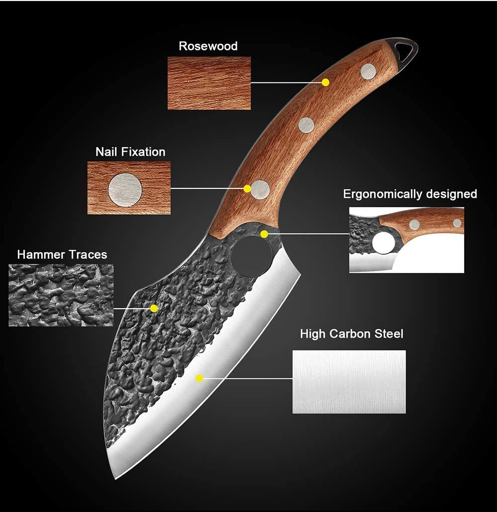 Handmade Hunting Knife Fixed Blade Knife, Survival Knife, Camping Fishing Supplies Tools Best Use For Survival Hunting Knife
