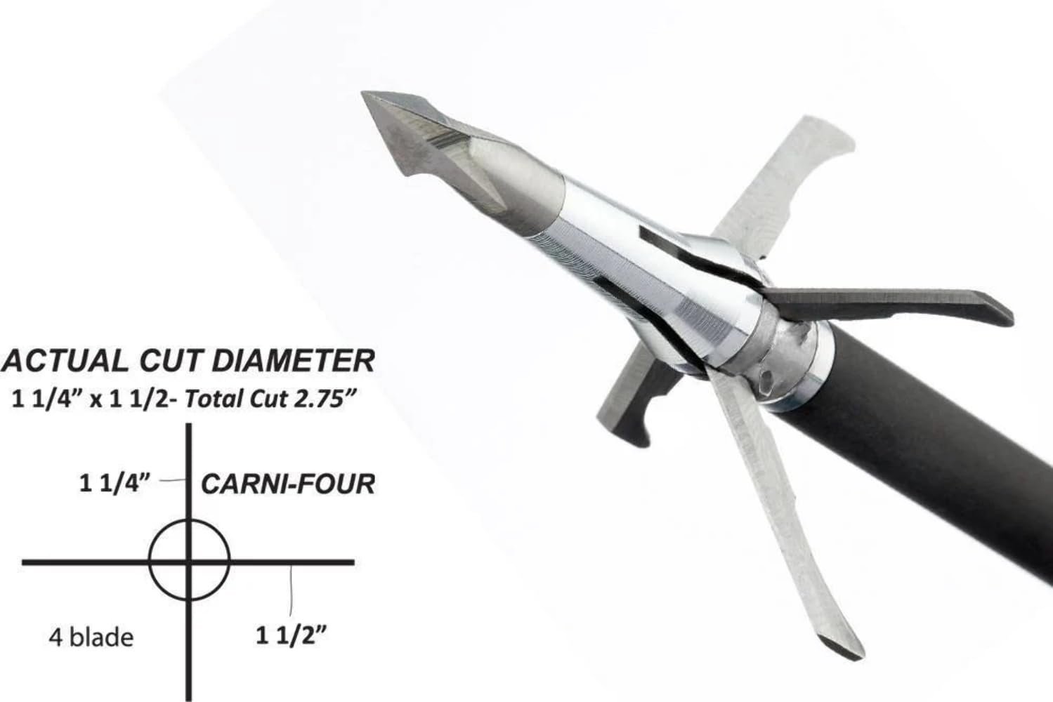Grim Reaper 1601 PRO Series -Mini MAG 100GR 4 Blade Broadhead