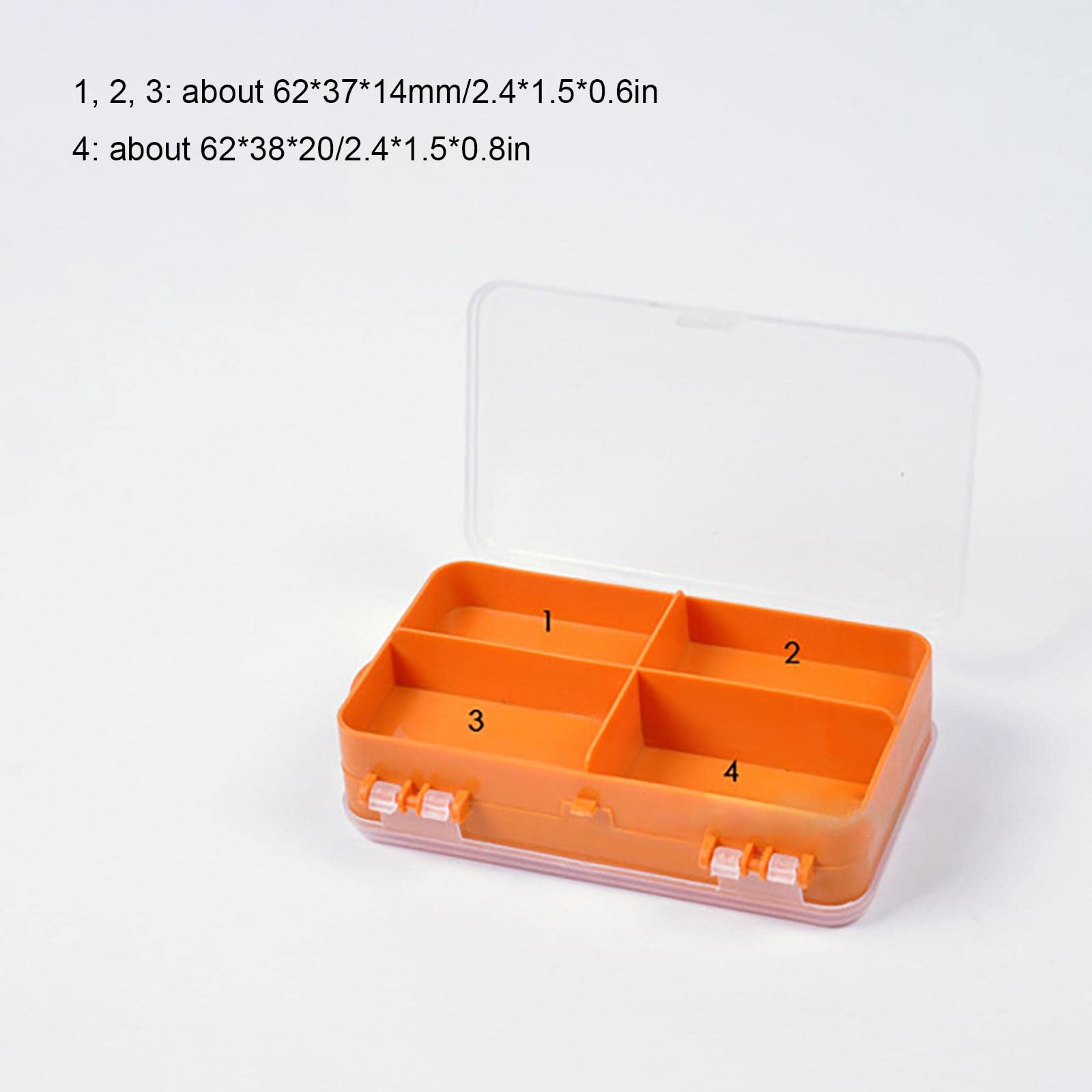 GNMGIZ Double Sided 9 Compartments Fly Fishing Box Large Fishing Lure Hook Boxes for Fishing Accessories Tool Fishing Tackle Container