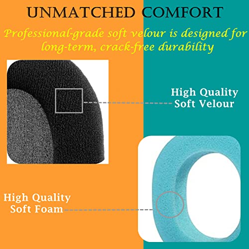 TaiZiChangQin Upgrade Ear Pads Ear Cushions Replacement Compatible with Sony MDR-RF895R MDR-RF895RK MDR-RF995RK WH-RF400R Headphone ( Black Velour Earpads )