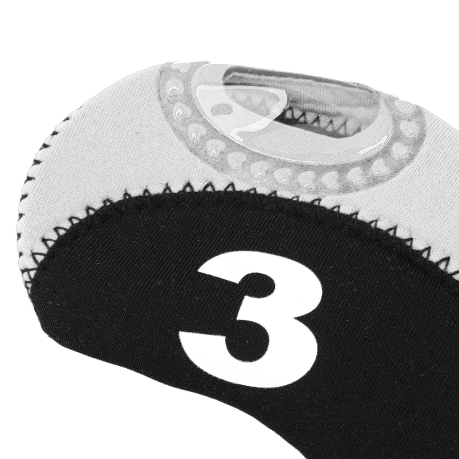 KUIDAMOS Golf Club Head Covers, Thickened Golf Club Protective Head Cover 12 PCS Easy to Use Waterproof for Exercise(Black and White)