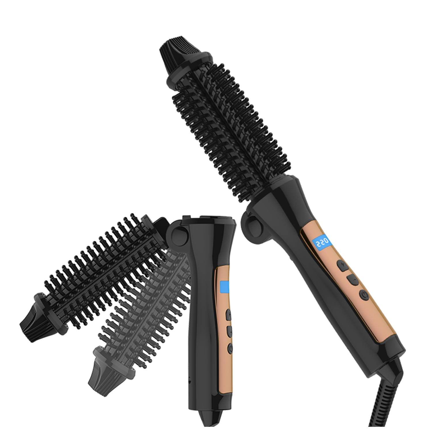 Hair Curler Ceramic Tourmaline Hair Roller Hair Hair Comb Hair Curling Iron Hair Styling Tools Travel Folding curling ironIdeal Women[US]