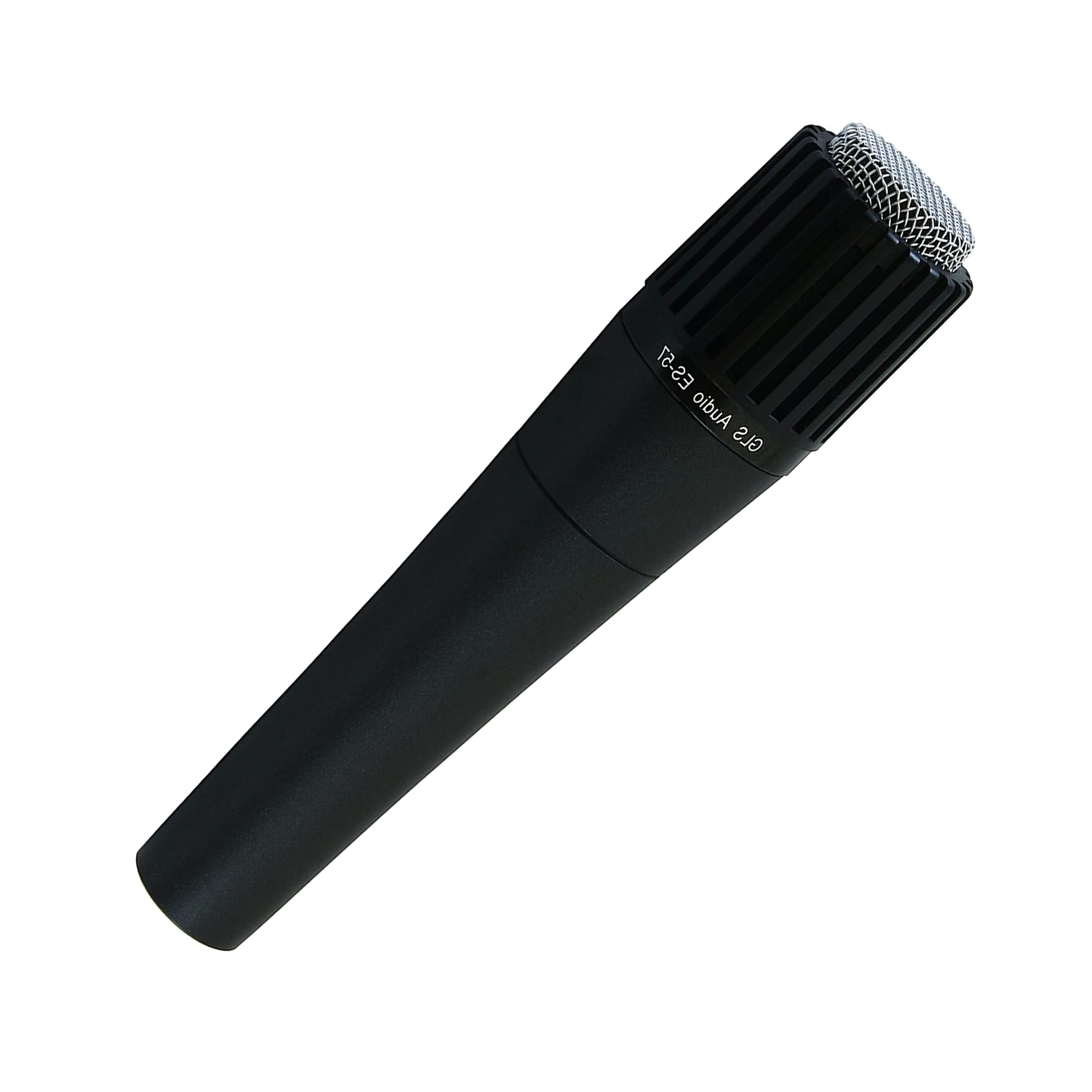 GLS Audio Instrument Microphone ES-57 & Mic Clip - Professional Series ES57 Dynamic Cardioid Mike Unidirectional - for Instruments, Drums, Percussion, Vocals, and more