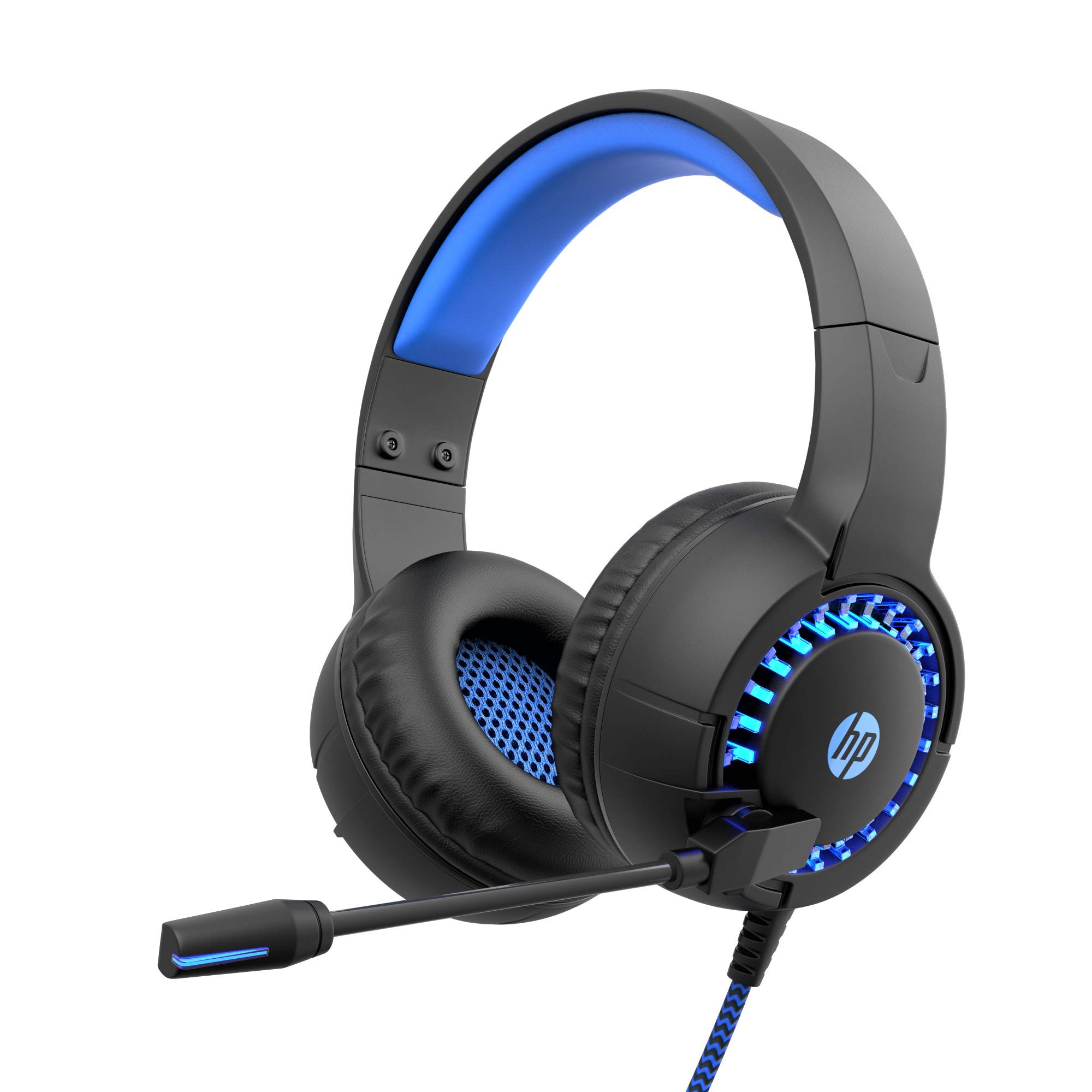 HP USB Gaming Headset RGB Stereo Headphone for Smartphone, PC, PS4, Xbox One, Ergonomic Design Over Ear Headphone with Mic