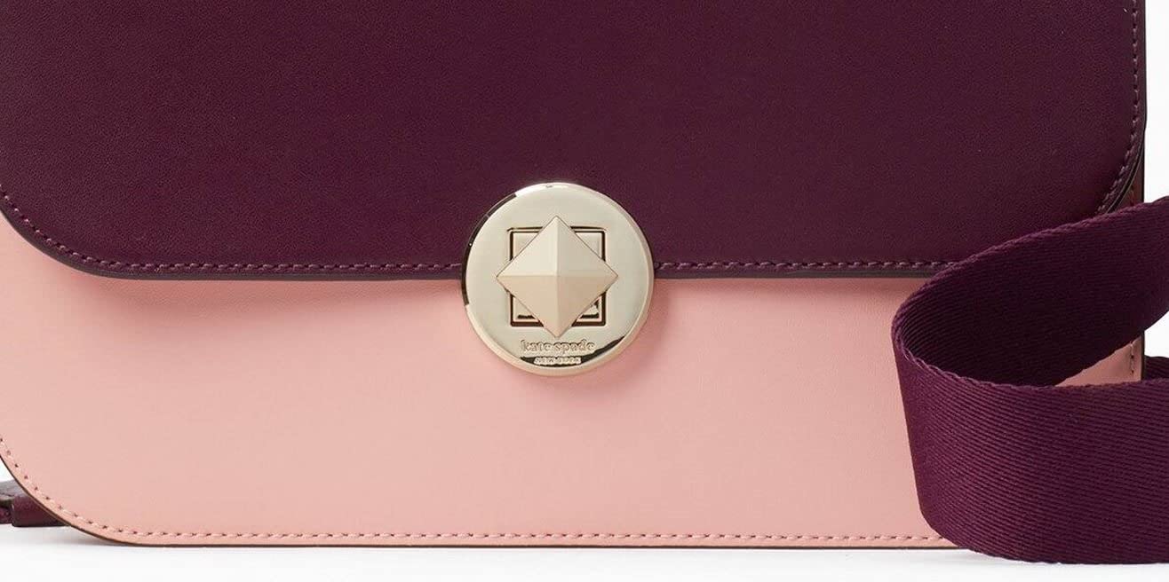 kate spade handbag for women Audrey flap crossbody, Pink multi