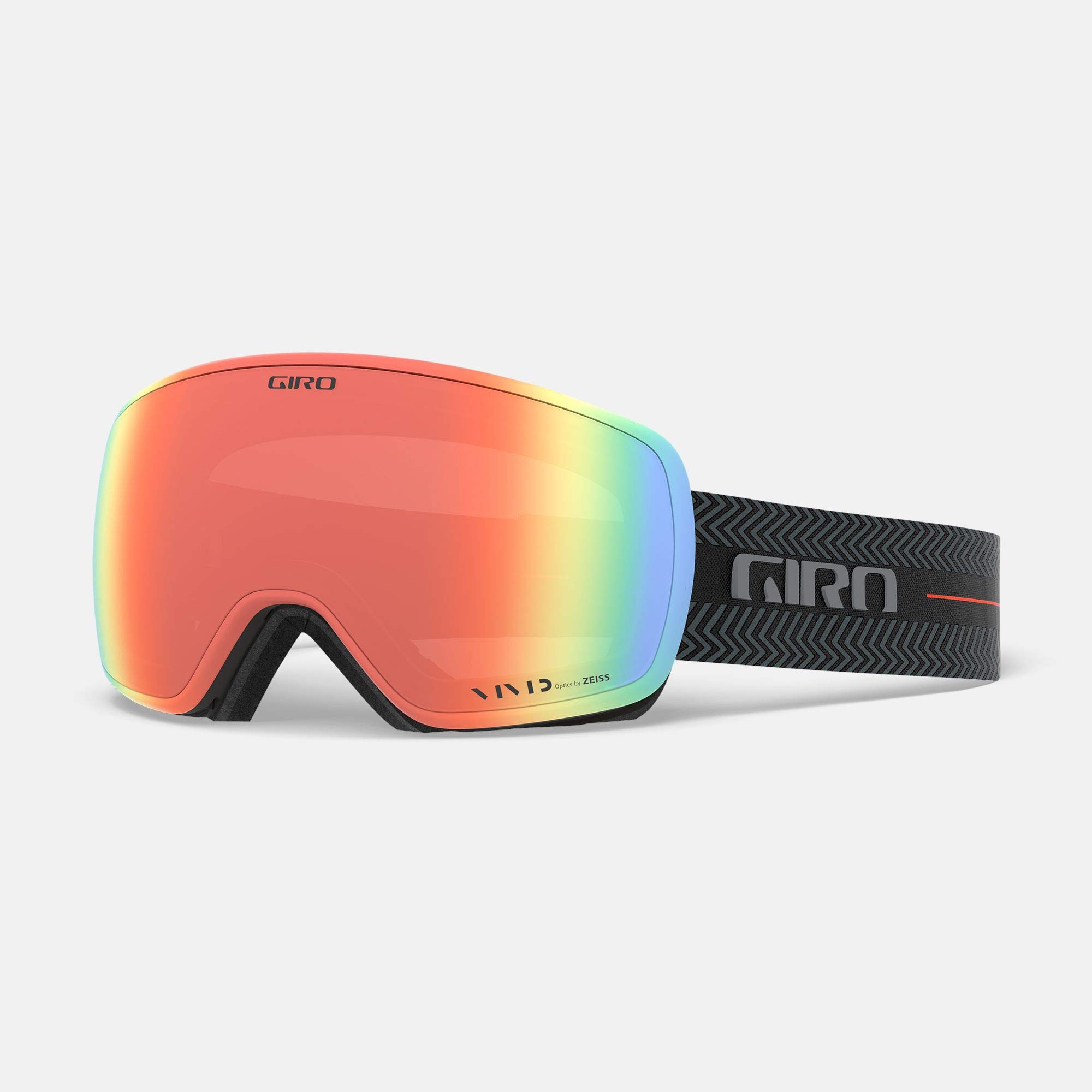 Giro Article Asian Fit Ski Goggles - Snowboard Goggles for Men - Black Wordmark Strap with Vivid Royal/Vivid Infrared Lenses