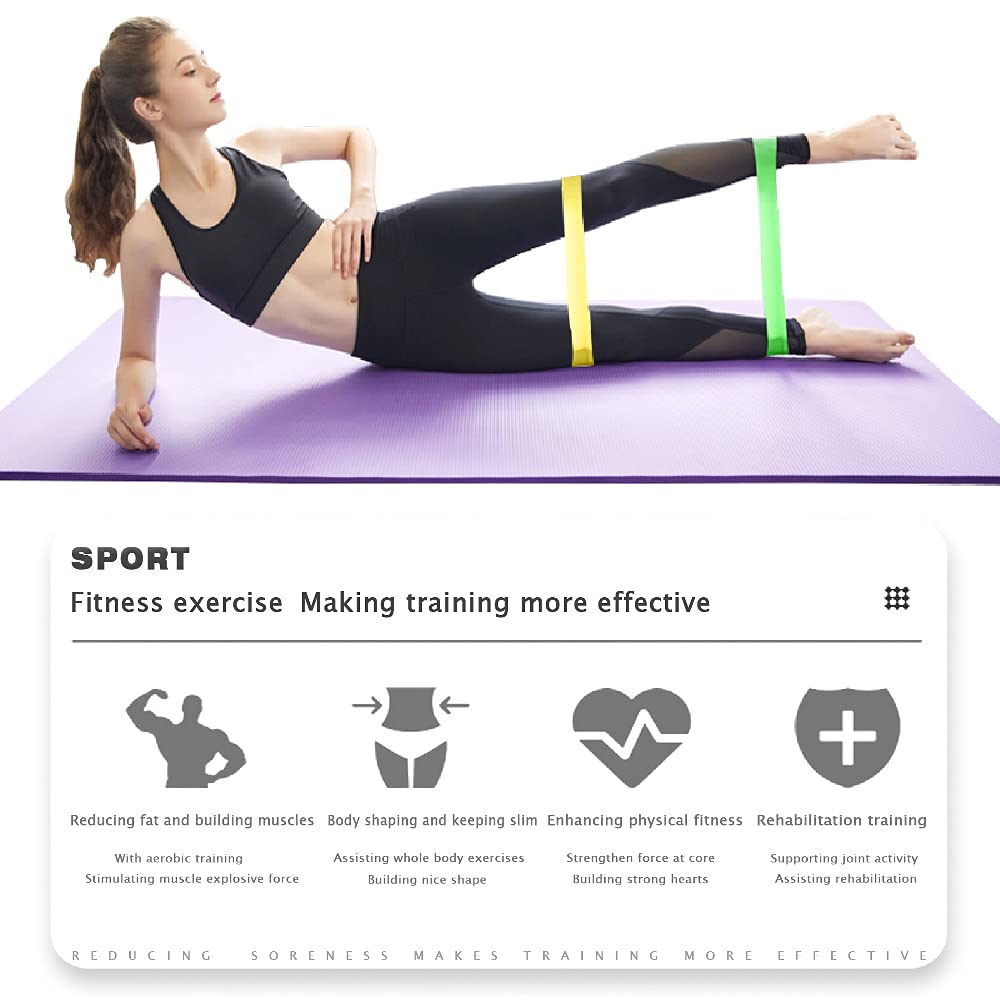 HRC Portable Resistance Band Workout System Home Gym Exercise Bands Wall Mount System Adjustable Resistance Exercise Bands Set with Handles Non-Silp