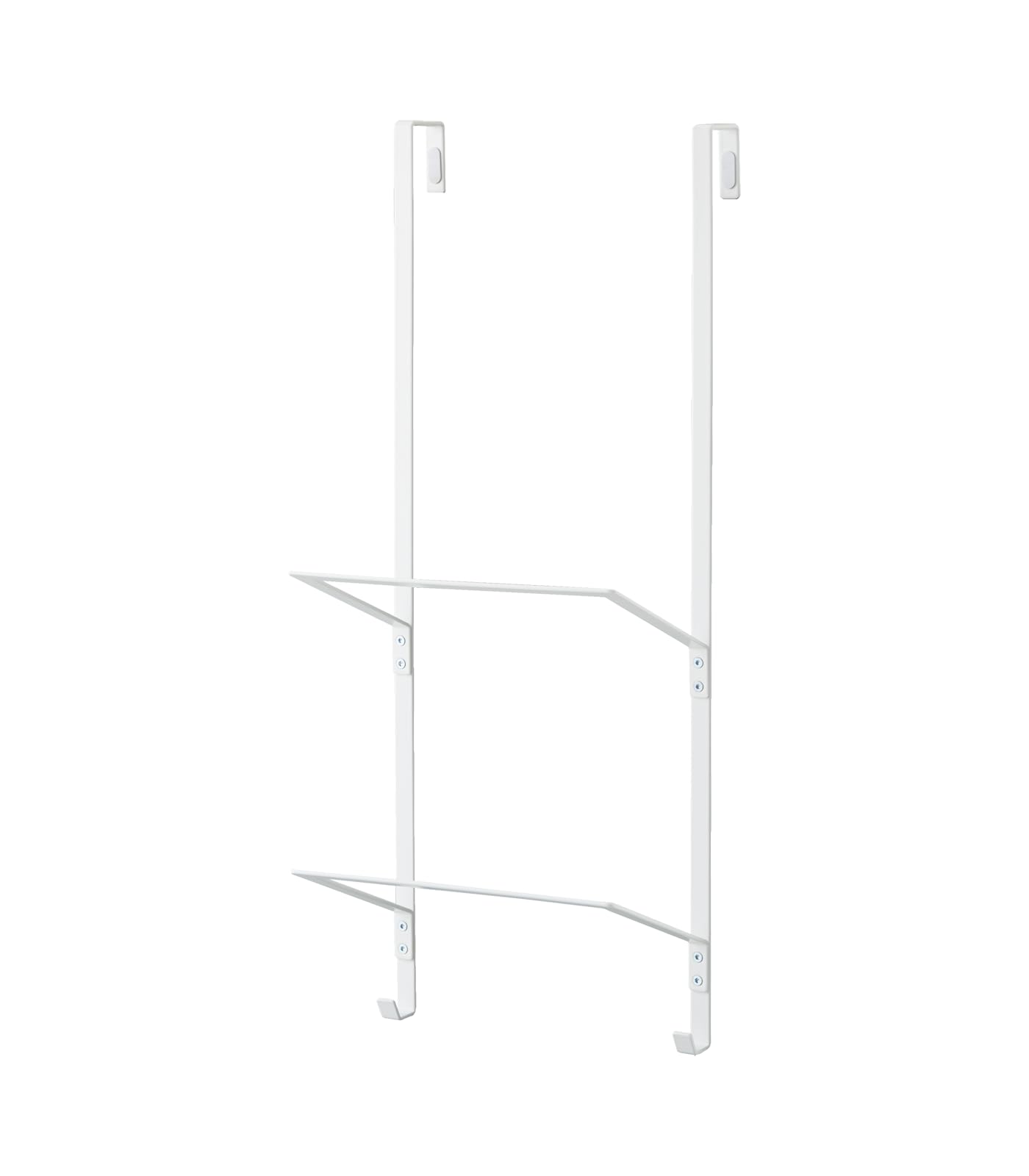Yamazaki Home Tower Over-The-Door Yoga Mat Storage Hanger - 3-Tier Organizer for Foam Rollers, Backpacks, Hats, Bags - Extra Closet Space Saver - Steel