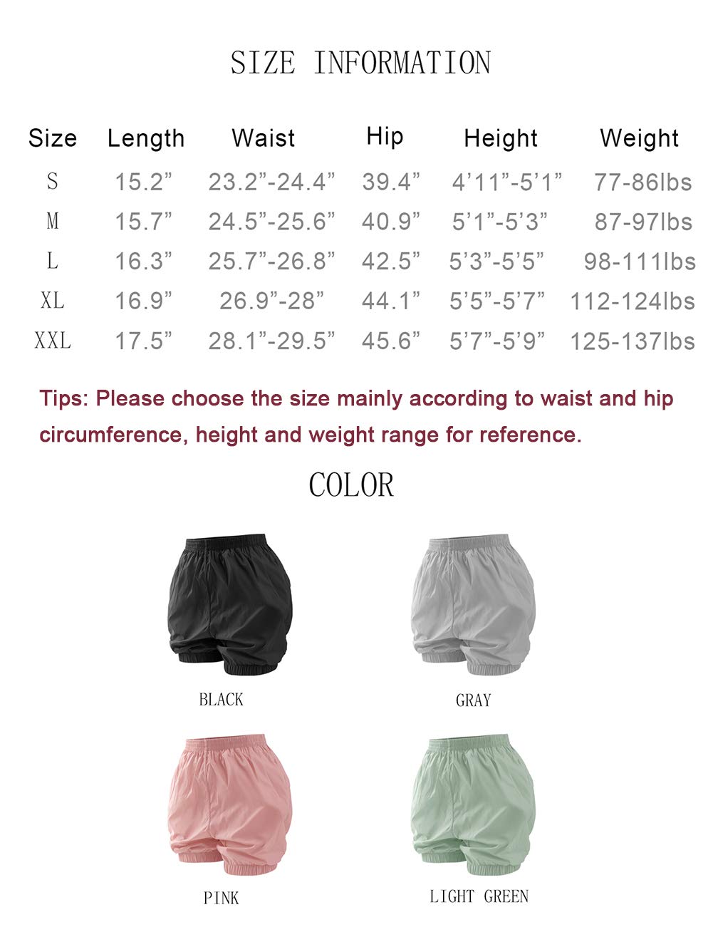 Girls Ripstop Dance Hot Pants Sports Running Shorts Women