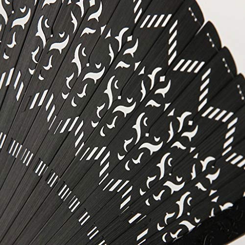 Hand Fans Chinese Style Full Bamboo Fan Ms. Ancient Style Hanfu Folding Fan Birthday Gift for Friends with Hand-Made Black Small Dance Fan Folding Fan