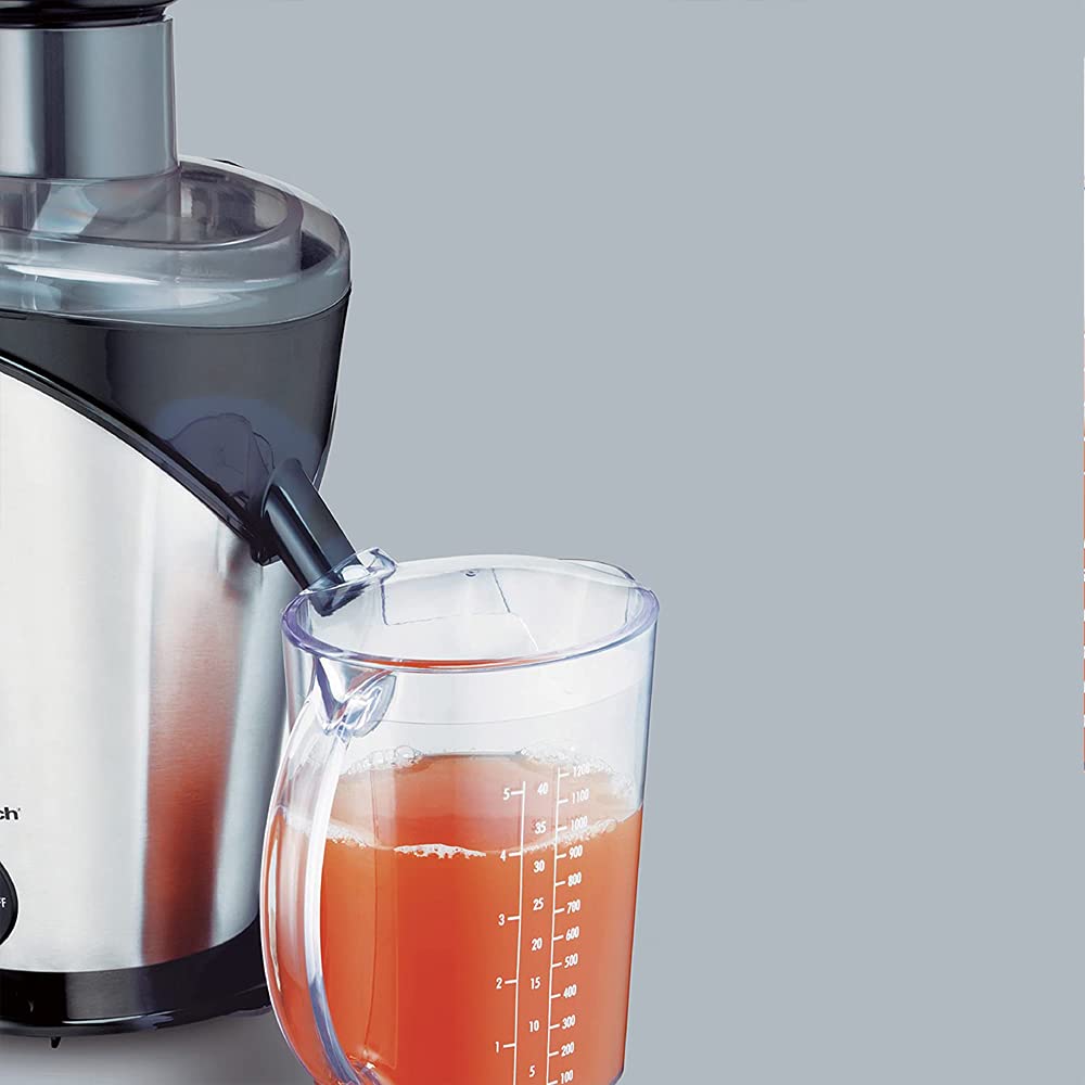 Hamilton Beach 67750 Big Mouth Plus 2-Speed Juicer Extractor Machine with 3" Feed Chute Bundle with 1 YR CPS Enhanced Protection Pack