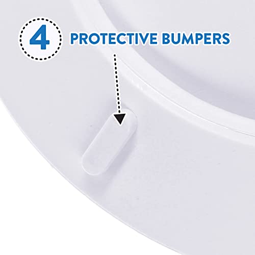 Ginsey Plastic Hinges, Shimmer Butterfly Standard Embroidered Soft Toilet Seat, Medium