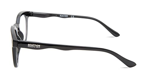 Kenneth Cole REACTION unisex adult Kc1500-b Blue Light Blocking Eyewear Frames, Shiny Black, 45mm US