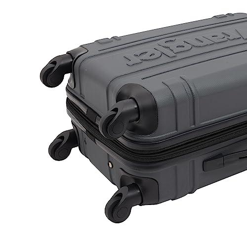 Wrangler Astral Hardside Luggage, Dark Shadow, 20-Inch Carry-On