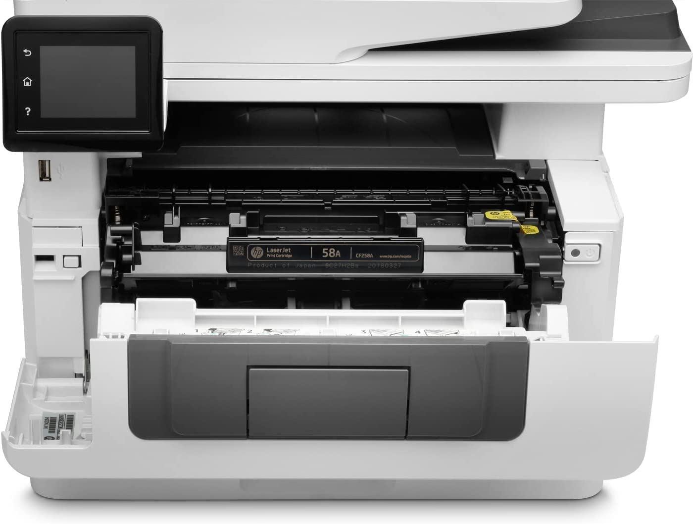 HP Laserjet Pro MFP M428fdw Wireless Monochrome All-in-One Laser Printer for Home Business Office, White - Print Scan Copy Fax - 40 ppm, 1200 x 1200 dpi, 50-Sheet ADF, Auto Duplex Printing, Ethernet