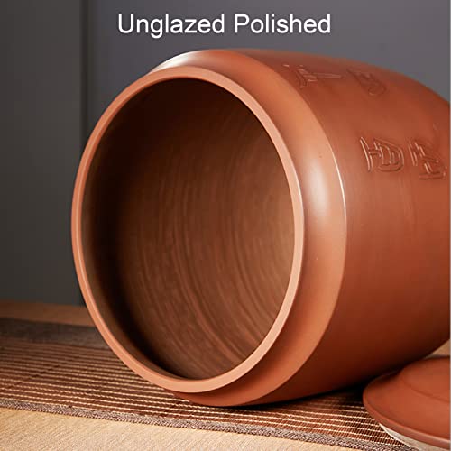 TUU Retro Rice Dispenser Ceramic Large Capacity Sealed Cereal Storage Container with Lid Grain Dispenser Suitable for Kitchen Soybean, Corn, Flour, Sugar, Rice, Nuts, Snacks, Pet Food