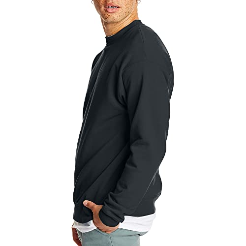 Hanes Men's Ecosmart Sweatshirt, Black, 3XL