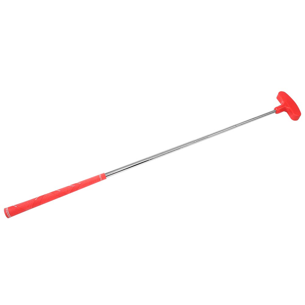 Golf Putter, 6 Colors 24inch Golf Putter for Kids Mini Golf Putter Rubber Head Golf Putters Kids Golf Putter Steel Shaft(Red)