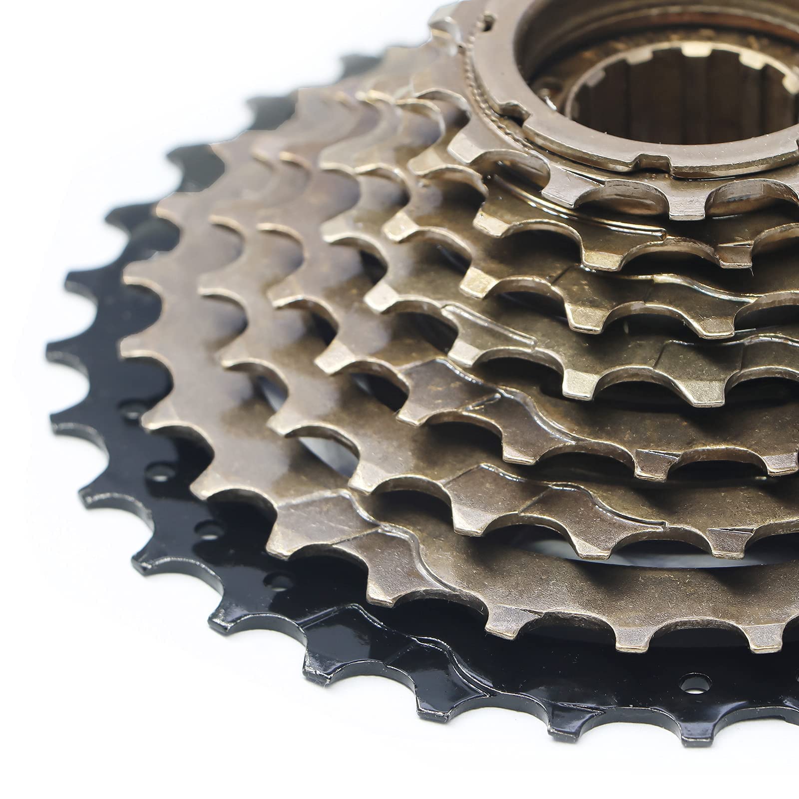 Hycline Bike Freewheel: 8 Speed 13-32T Bicycle Freewheel - Threaded Type Freehub Cycling Replacement Part