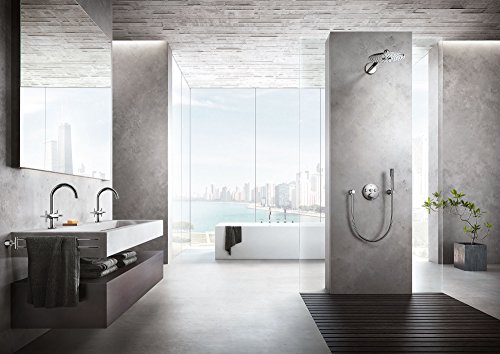 GROHE 29138000 Grohtherm Triple-Function Shower Thermostatic Valve Trim Kit, Starlight Chrome