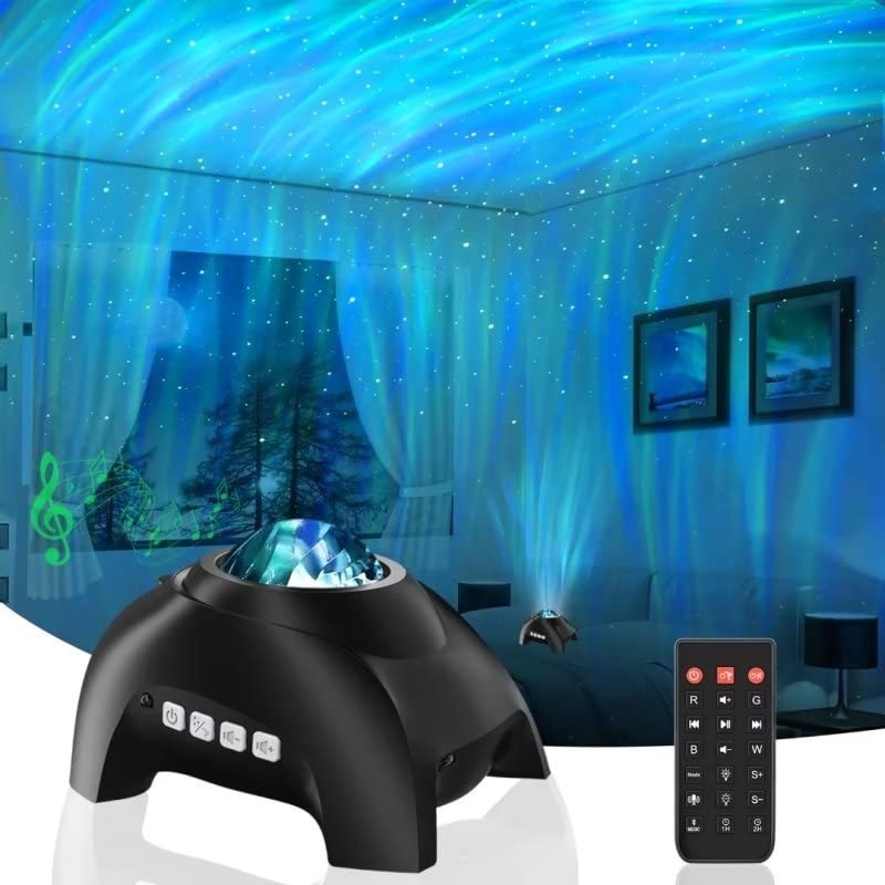 Vinwark Northern Lights Aurora Projector for Bedroom with Music Bluetooth Speaker and White Noise, Galaxy Projector, Starry Night Light Projectors for Kids Adults Gaming Room