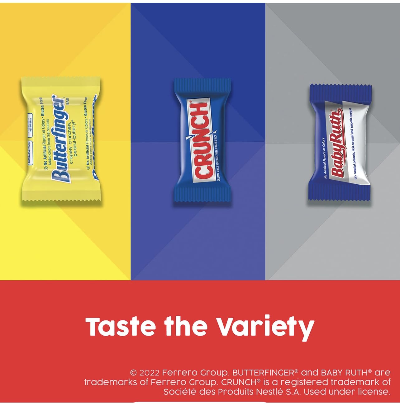 HALLOWEEEN CANDY | Butterfinger, CRUNCH and Baby Ruth, Mini Size Bars (200 PIECES) - 4.5 LBS | Individually Wrapped Assorted Mini Size Candy Bars Best For Trick and Treat Halloween Night | SAMEDAYS SHIPPERS BRANDED BAG CLIP INCLUDED