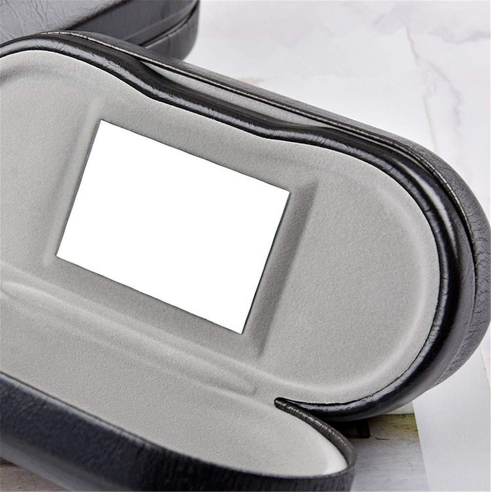 HOM-outdeer [2 in 1] Dual Glasses Case Hard Shell Eyeglass Case Protective for 2 Eyeglasses (Not Suitable for Sunglasses) (black)