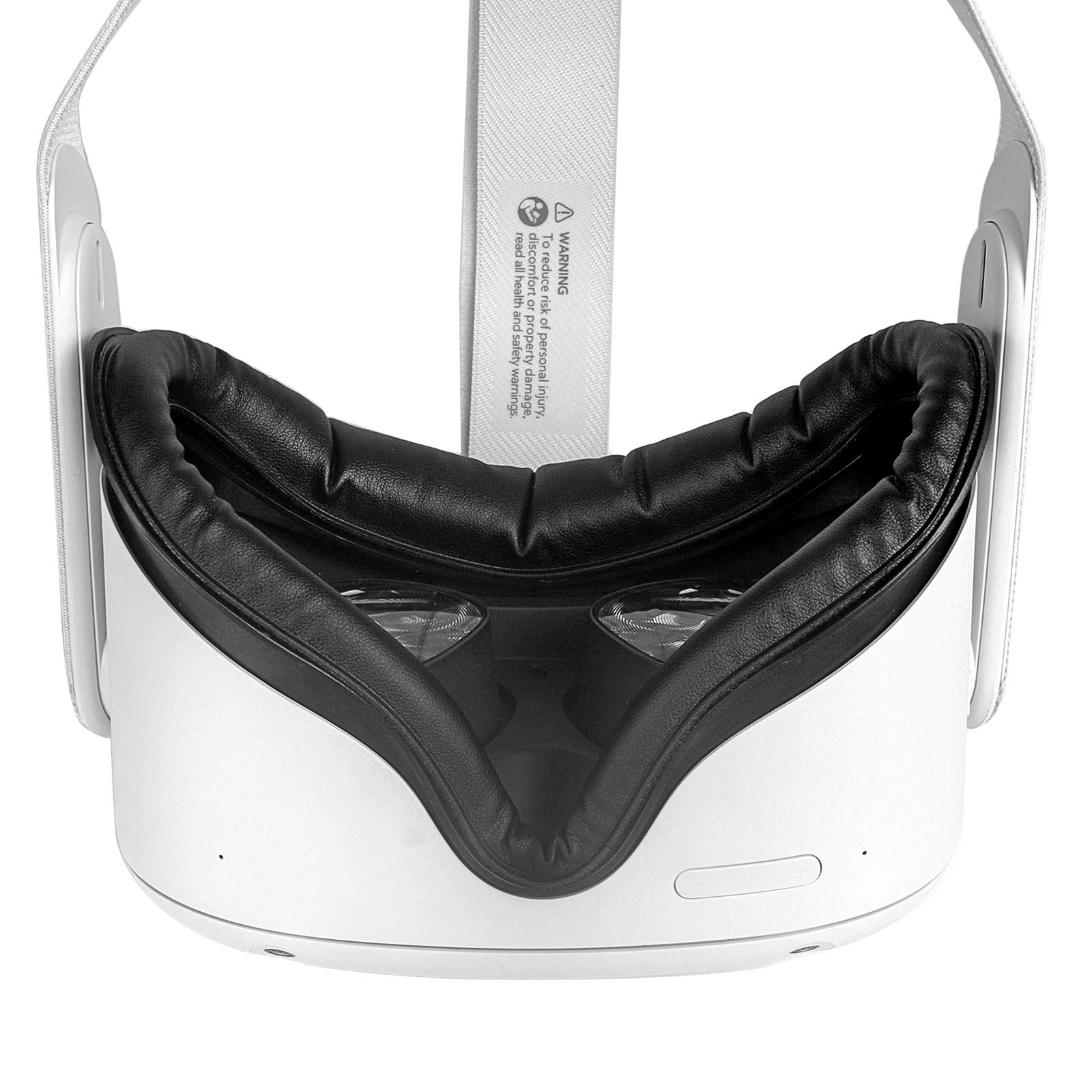 HIJIAO VR Facial Interface Bracket & PU Leather Foam Face Cover Pad Replacement & Protective Lens Cover for Oculus Quest 2