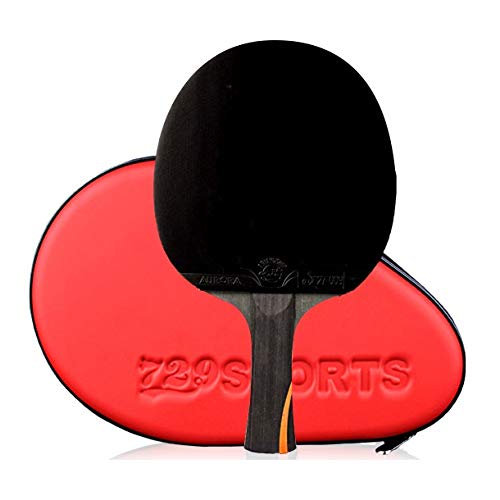 Hewen-Ping Pong Set Pingpong Racket Table Tennis Racket Table Tennis Bat Set with 1 Rackets, 10 Balls, 7 Star Suitable for Trainers, Amateurs, Beginners, Expert Table Tennis Bat (Size : Long)