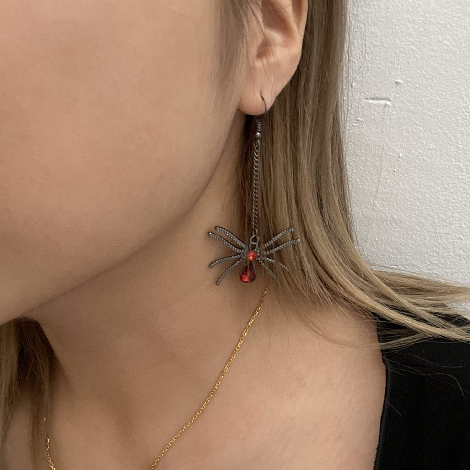 Halloween Spider Earrings Cosplay Gothic Jewelry gifts for Women Girlsā¦