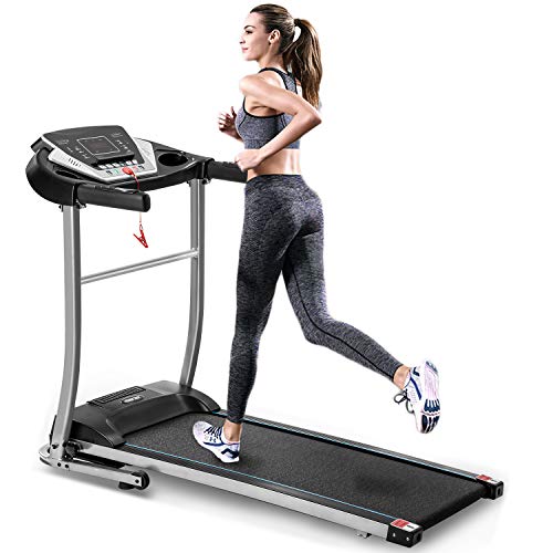 Home Foldable Treadmill, Folding Treadmill for Home Workout, Electric Walking Treadmill Machine 5" LCD Screen 250 LB Capacity MP3