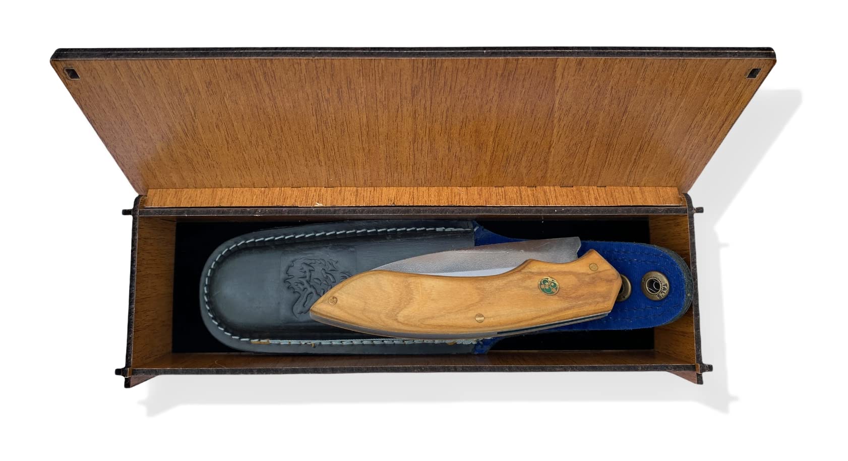 Handmade 4116 Stainless Steel Folding Pocket Knife 100% Prime Quality -Steel Survival Knife for Hunting and Camping- with Walnut Wood- Include Leather Sheath Quality