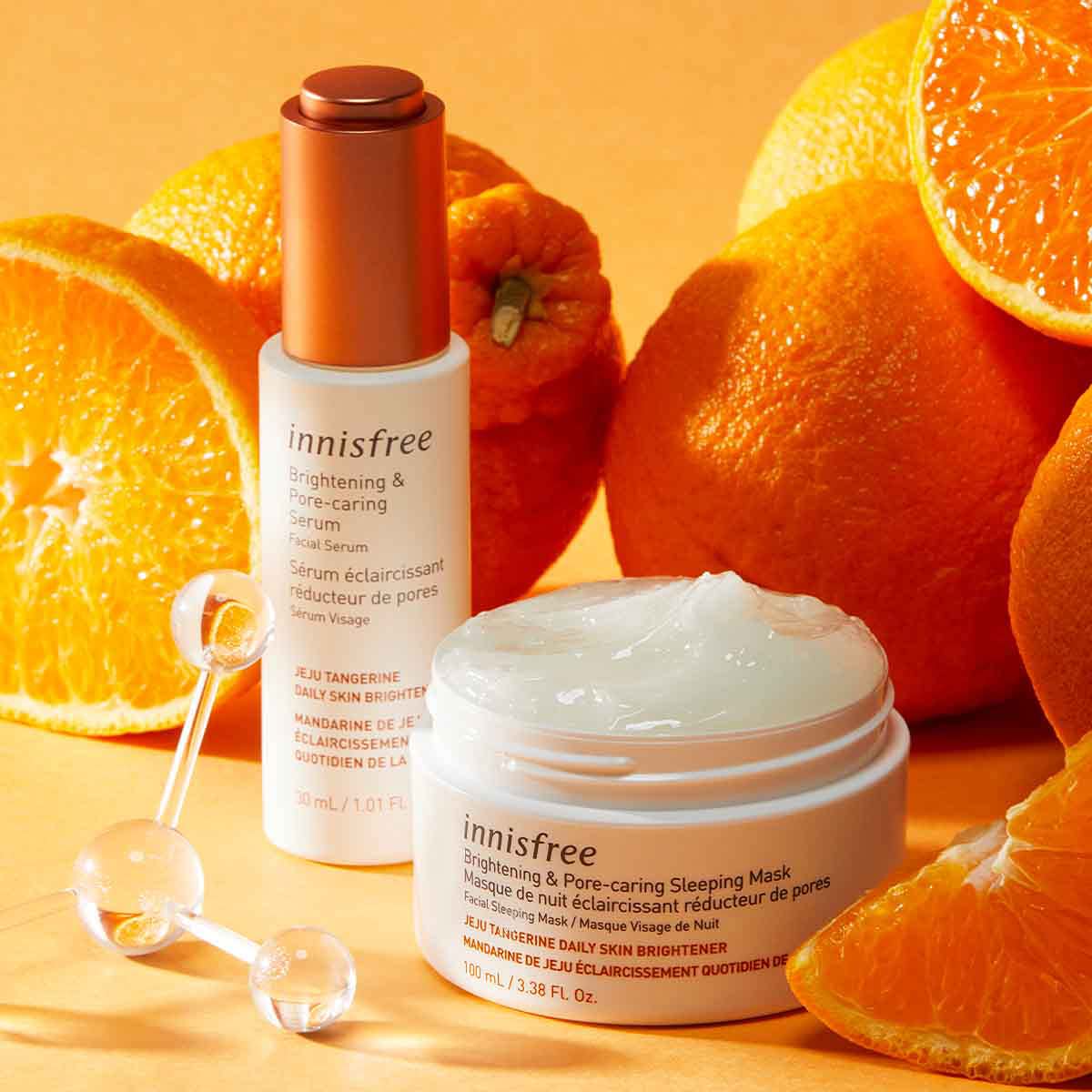 innisfree Tangerine Brightening & Pore Caring Serum Face Treatment