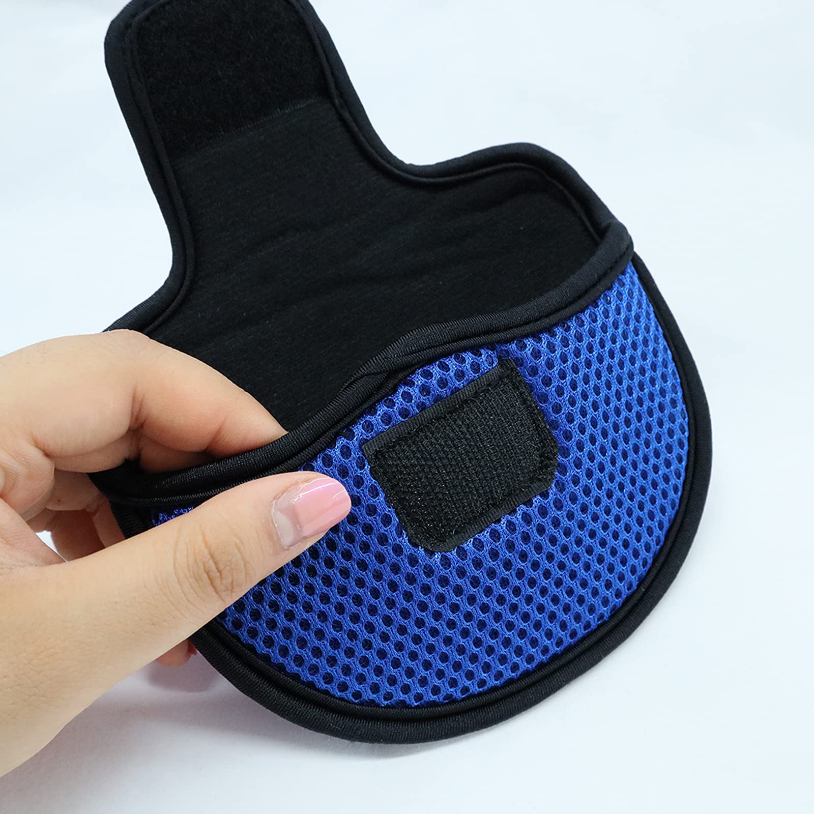 Golf Putter Head Covers Mallet Leather with Mesh Lightweight Durable Clubs Protector Cover Fit All Brands Black Blue for Men Women(Blue-Mallet)