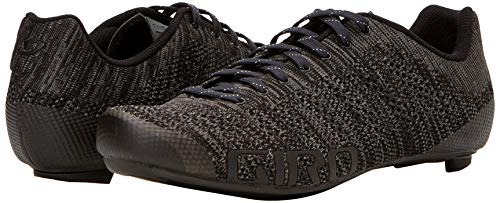 Giro Empire E70 Knit Mens Road Cycling Shoe − 47, Black/Charcoal Heather (2021)