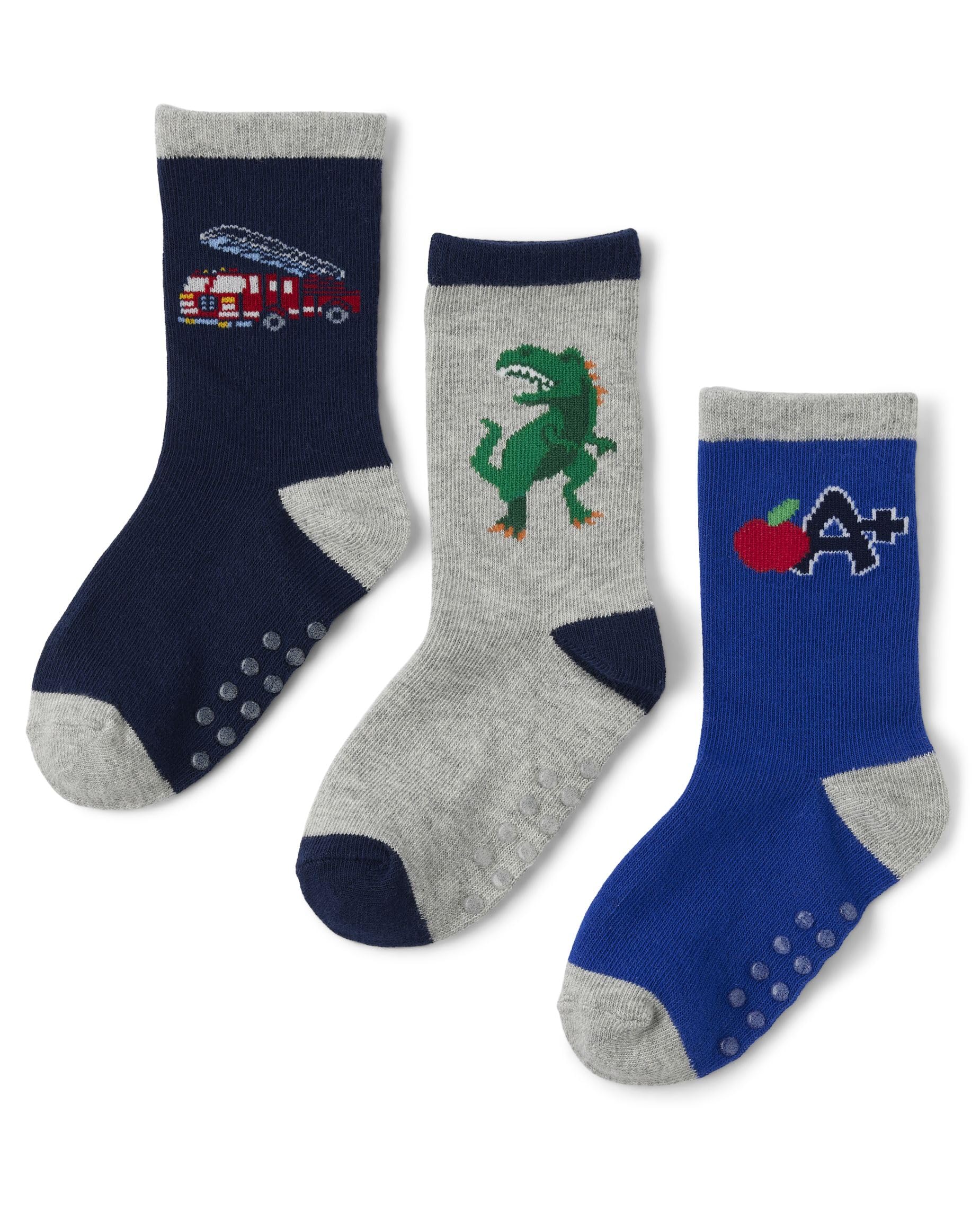 Gymboree Baby Boys And Toddler 2-pack Crew Socks, Pumpkin Fall, 6-8 US