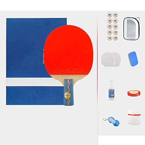 Hewen-Ping Pong Set Professional Grade Durable Portable Indoor Outdoor Pingpong Paddle Table Tennis Racket for Trainers, Amateurs, Beginners, Expert Table Tennis Bat (Size : Long)