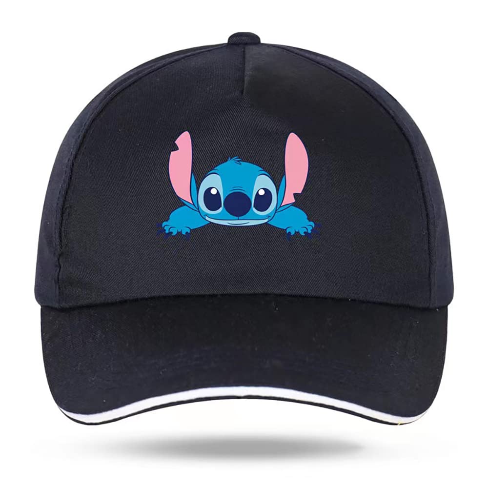 KEMOL Adjustable Baseball Cap for Stitch Hat for Men Women Cap Gifts, Forst-black, 1-2