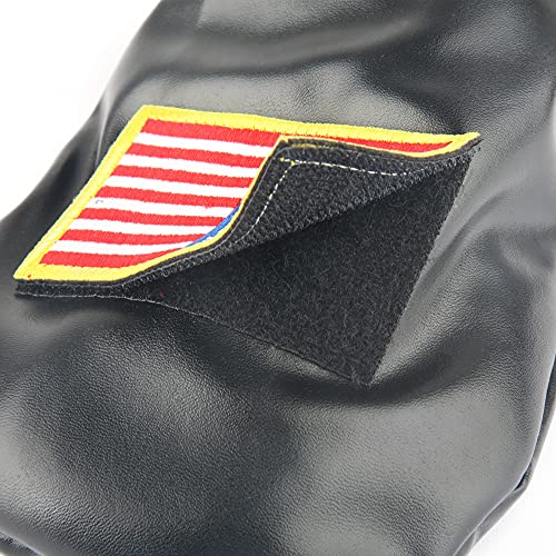 Golf Club Head Cover, Leather Golf Driver Head Covers 460CC with Replaceable Embroidery Badges (US Embroidery)