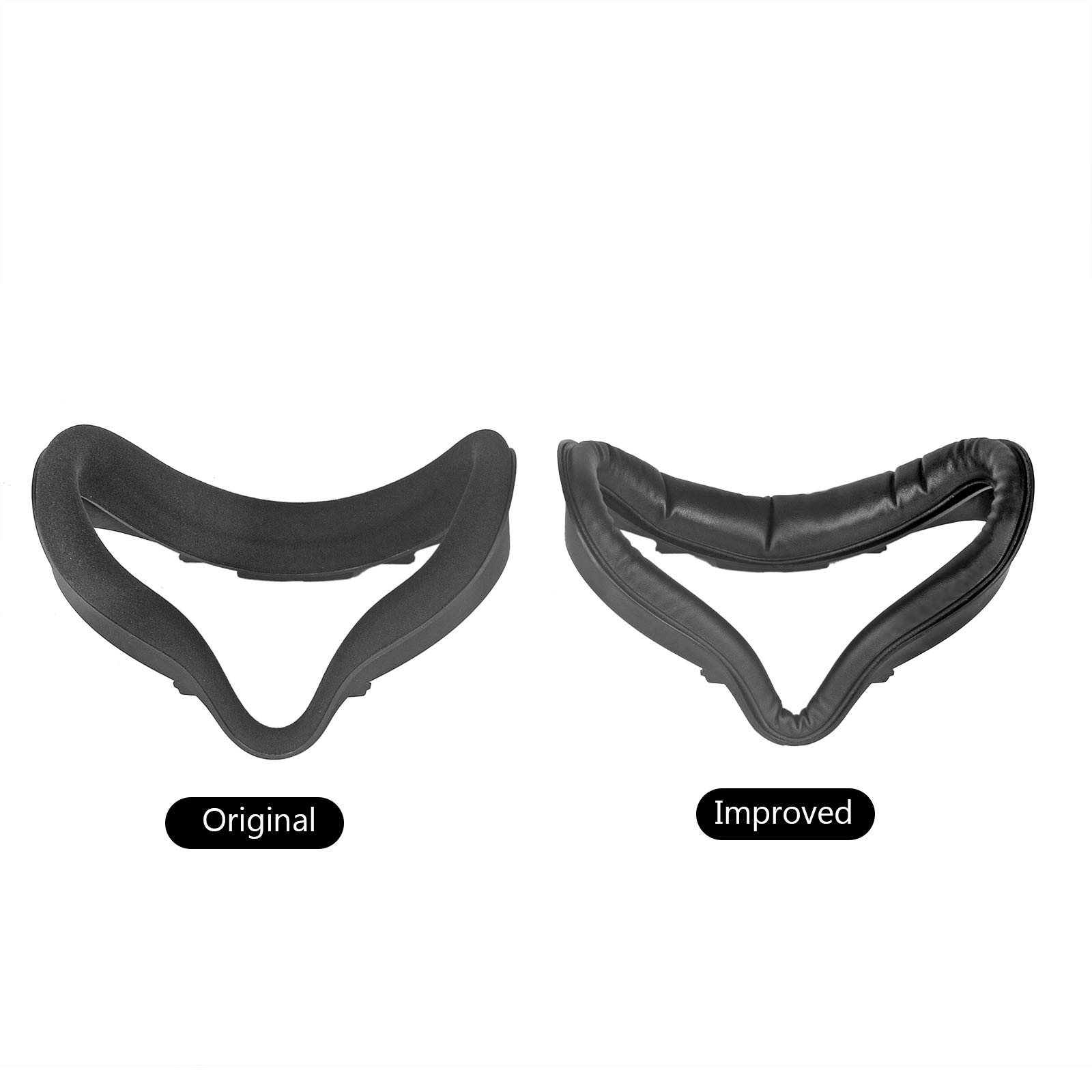 HIJIAO VR Facial Interface Bracket & PU Leather Foam Face Cover Pad Replacement & Protective Lens Cover for Oculus Quest 2