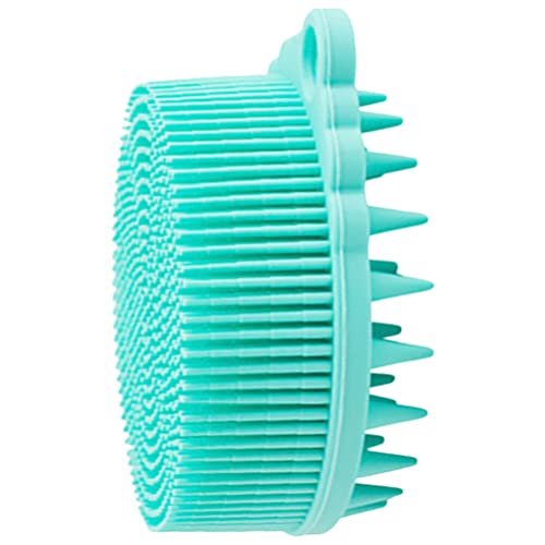 Silicone Sensory Brush Scalp Scrubber Silicone BER Dual-Sided Bath Shower Loofah Shampoo Scalp Brush Massager Body Cleansing Brush for Gentle Exfoliation Massage Scalp Scrub