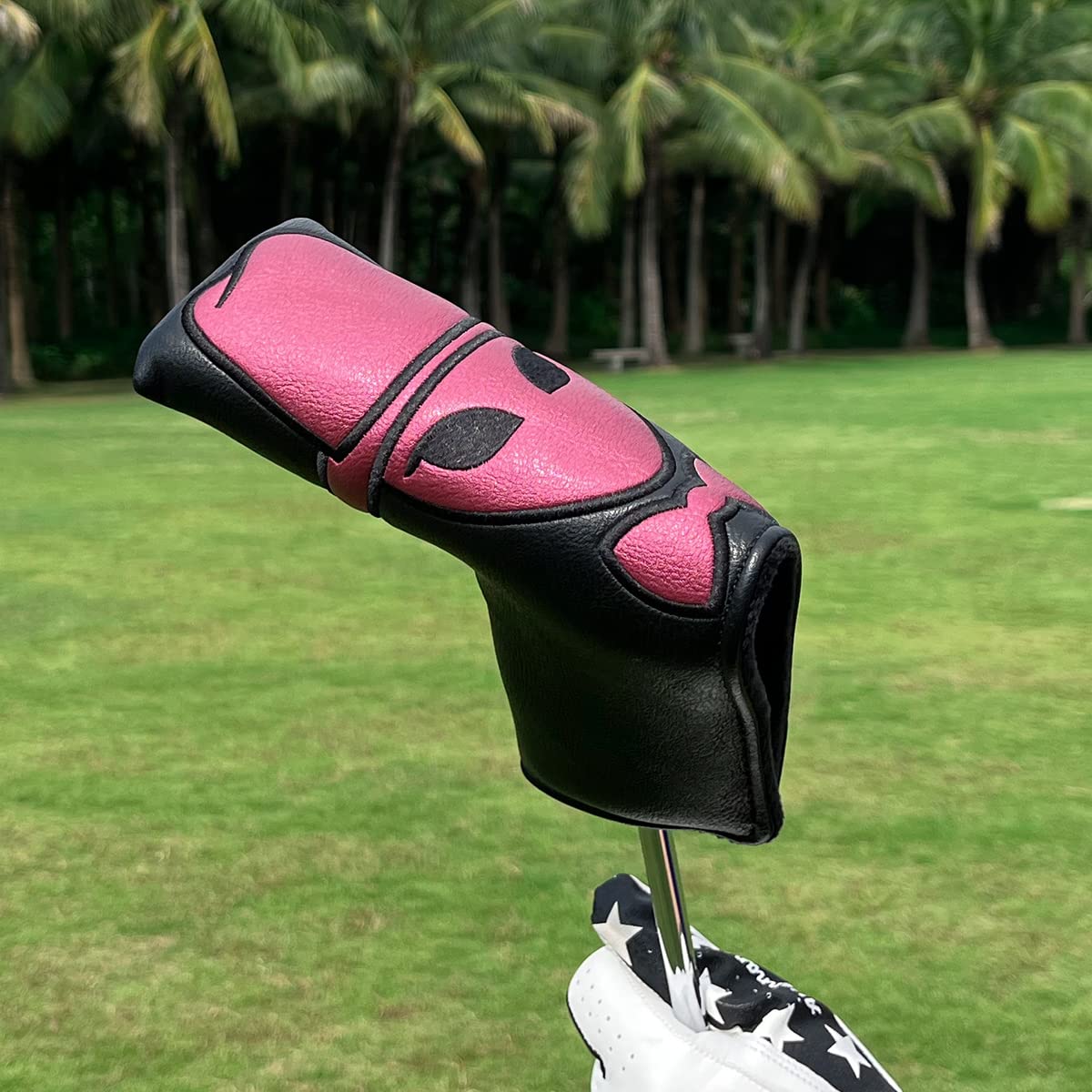 Golf Club Headcover Set Golf Driver Cover Fairway Cover Hybird Covers Iron Headcover Blade Putter Covers, Synthetic Leather Headcover