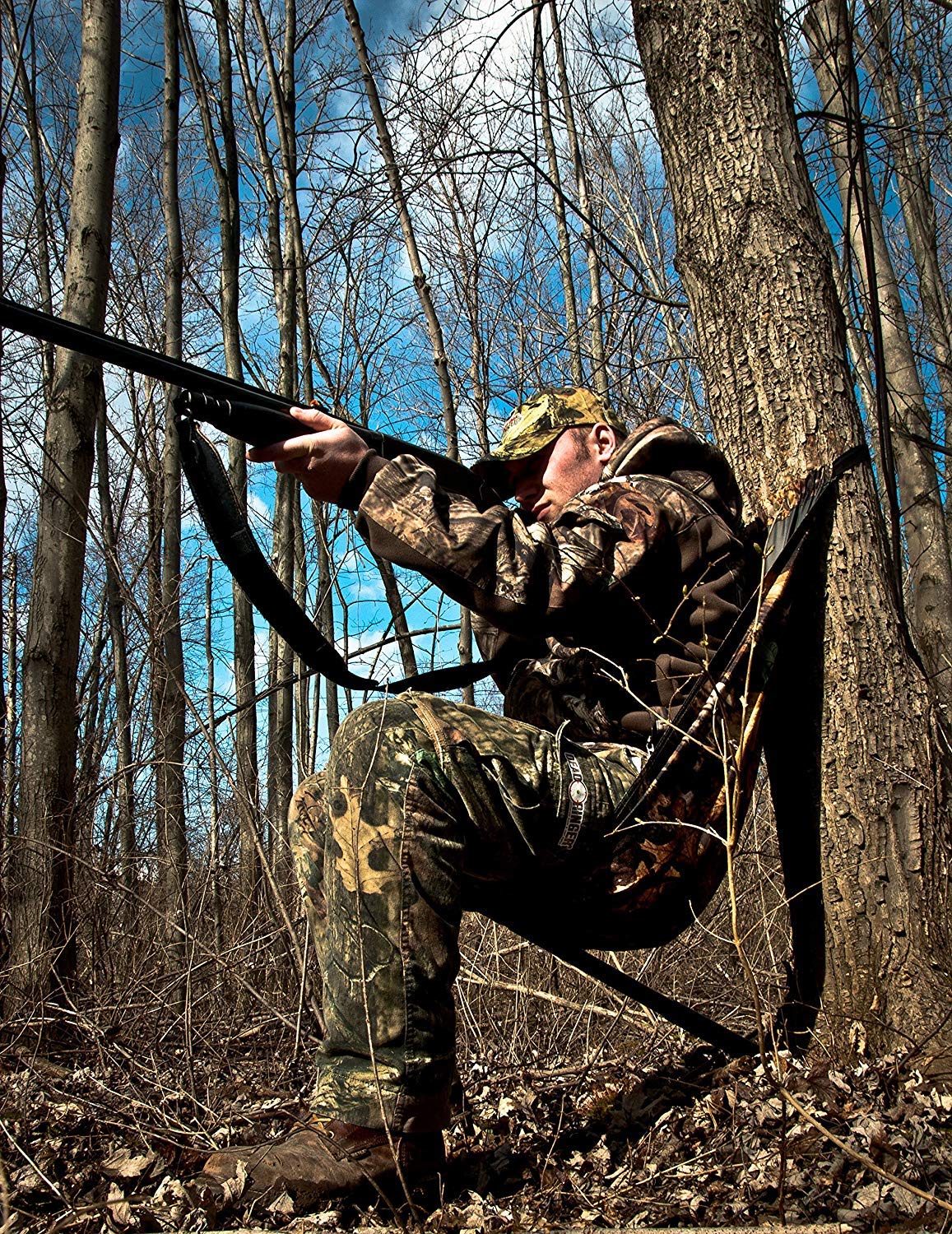 Heyeasy Hammock Seat Chair Camo Hunting seat Chair Lightweight and Portable Camping Chair Hangs on Any Tree (Camo)